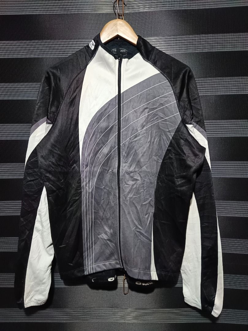 Sugoi Long Sleeve Full Zip Bike Cycling Jersey, Men's Fashion ...