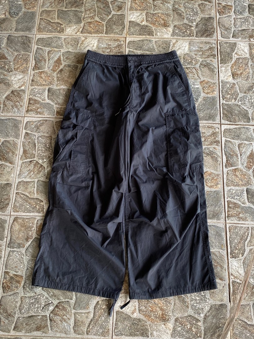 Supper Baggy Parachute Pants by GU, Men's Fashion, Bottoms, Joggers on ...