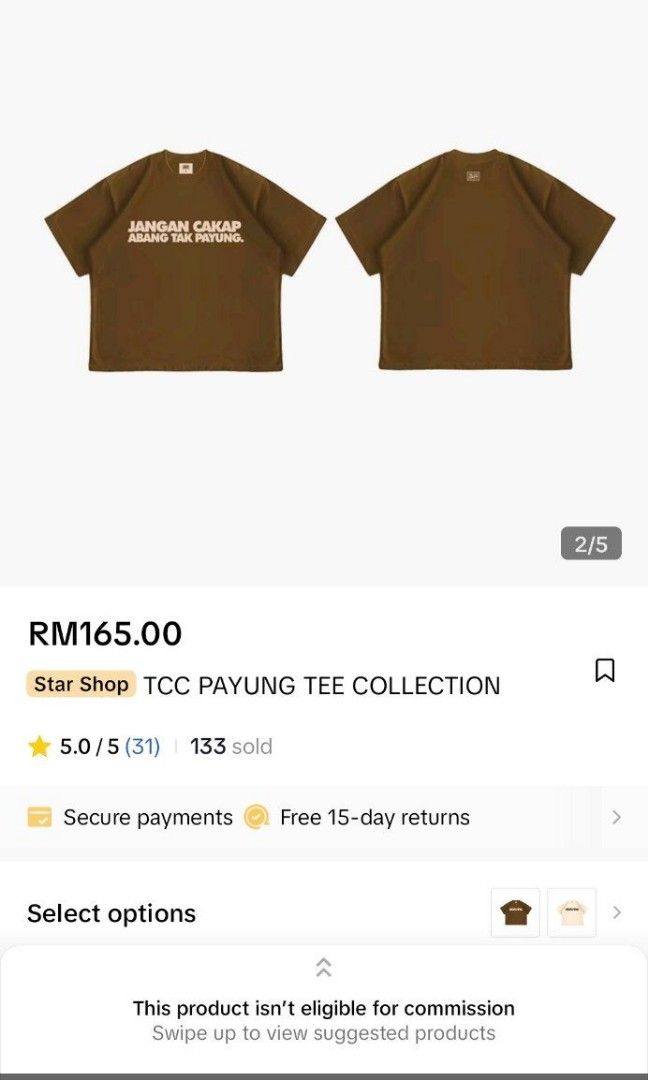 Tcc Jangan Cakap Abang Tak Payung Kopi O Men S Fashion Activewear On
