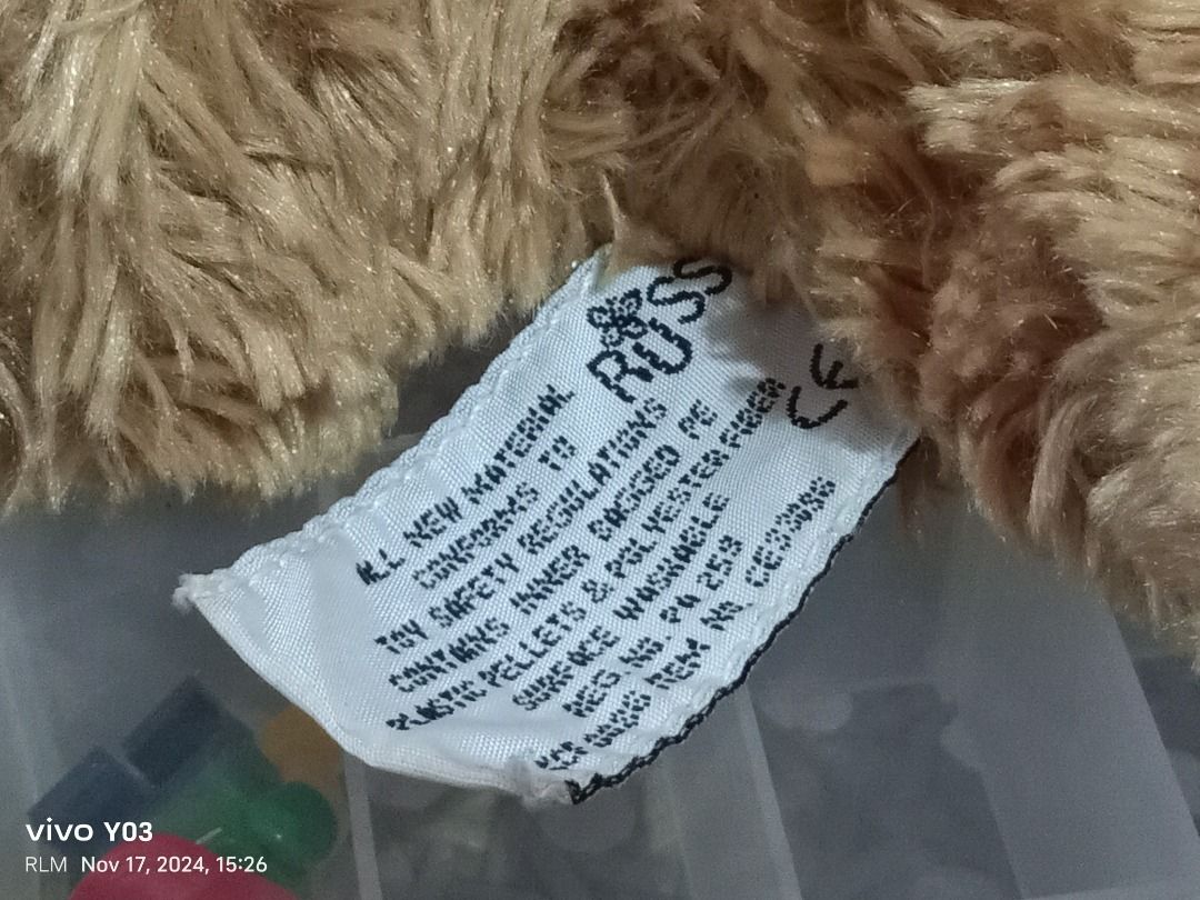 TEDDY BEAR ( BY RUSS-TANNER ), Hobbies & Toys, Toys & Games on Carousell
