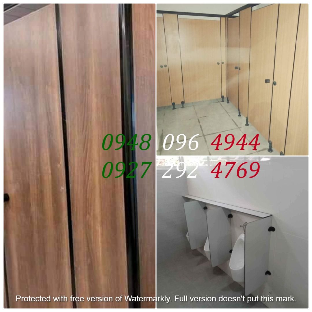 Toilet Partition Phenolic Board 12 mm with PWD, Slop Sink, Urinal ...