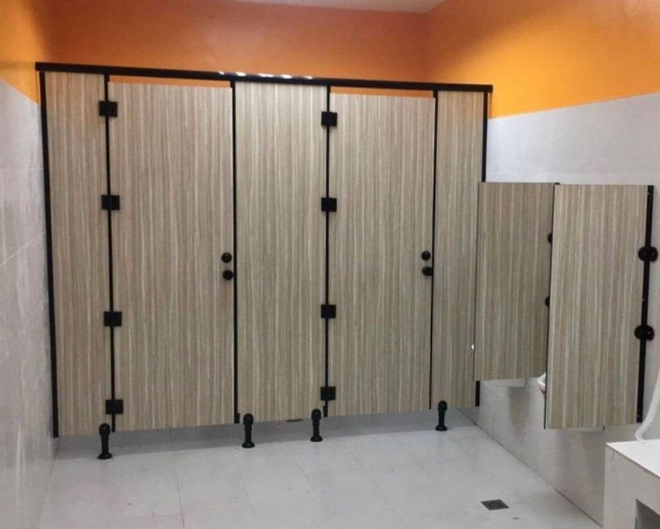 Toilet Partition Phenolic Board 12 mm with PWD, Slop Sink, Urinal ...