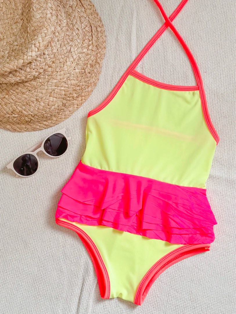UMI Baby Celina Color Block Swimsuit, Babies & Kids, Babies & Kids ...