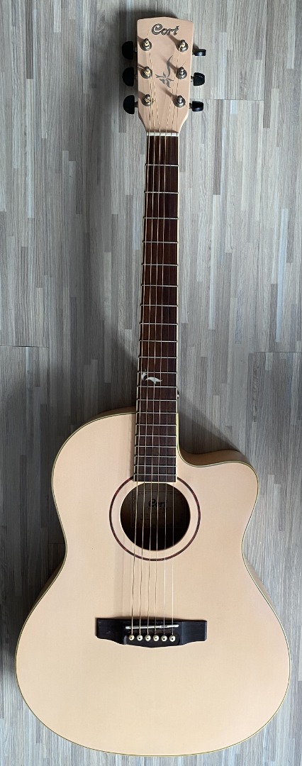 Used Acoustic Guitar - CORT JADE2-PPM, Hobbies & Toys, Music & Media ...