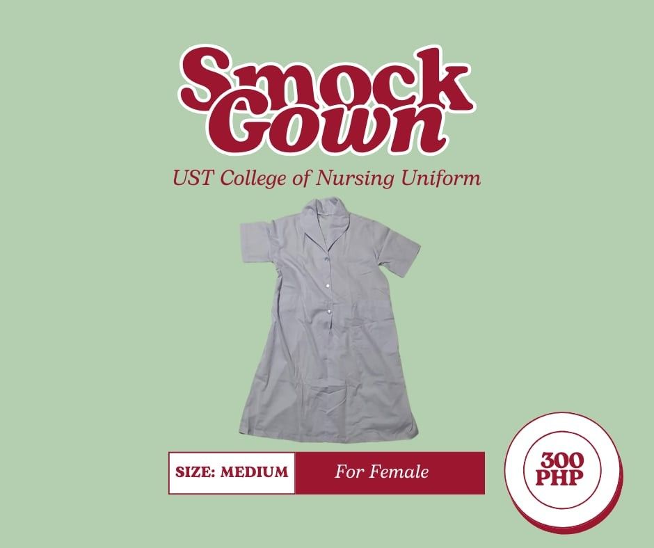 UST College of Nursing Uniforms (Green and Gray Scrubs, Type B, Smock ...
