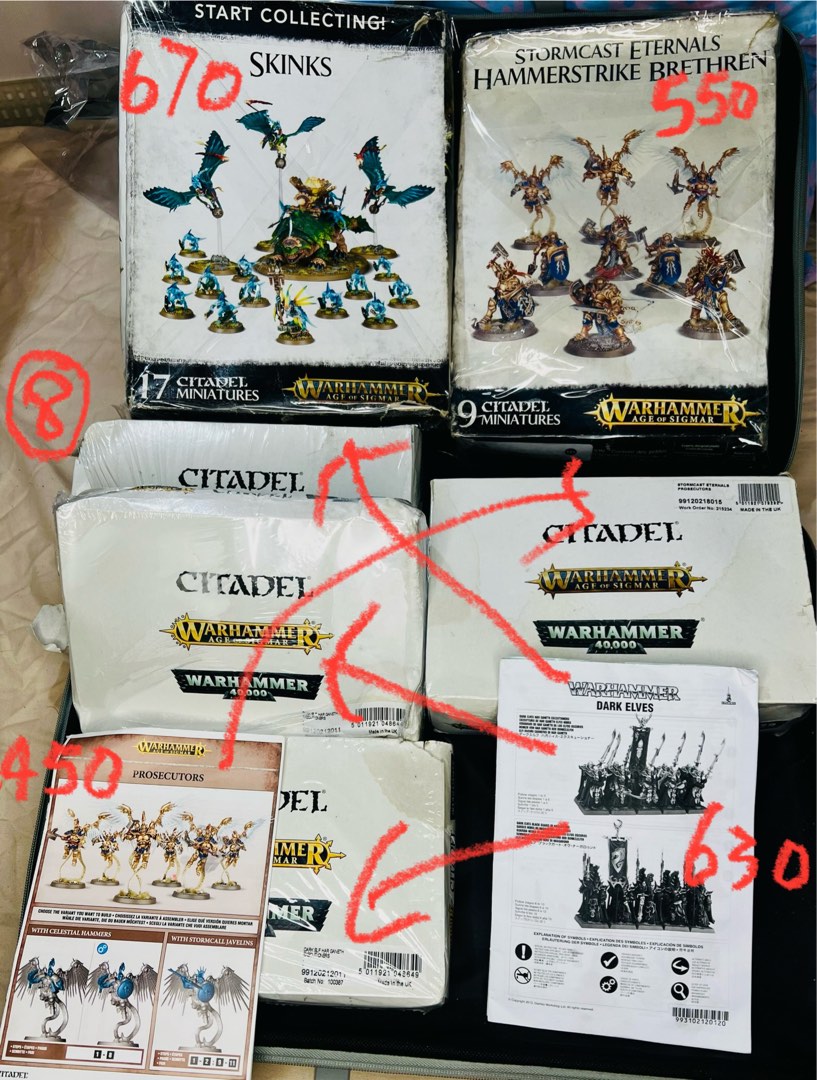 WARHAMMER /dark elf har ganeth/Stormcast Eternals Prosecutors/skinks ...