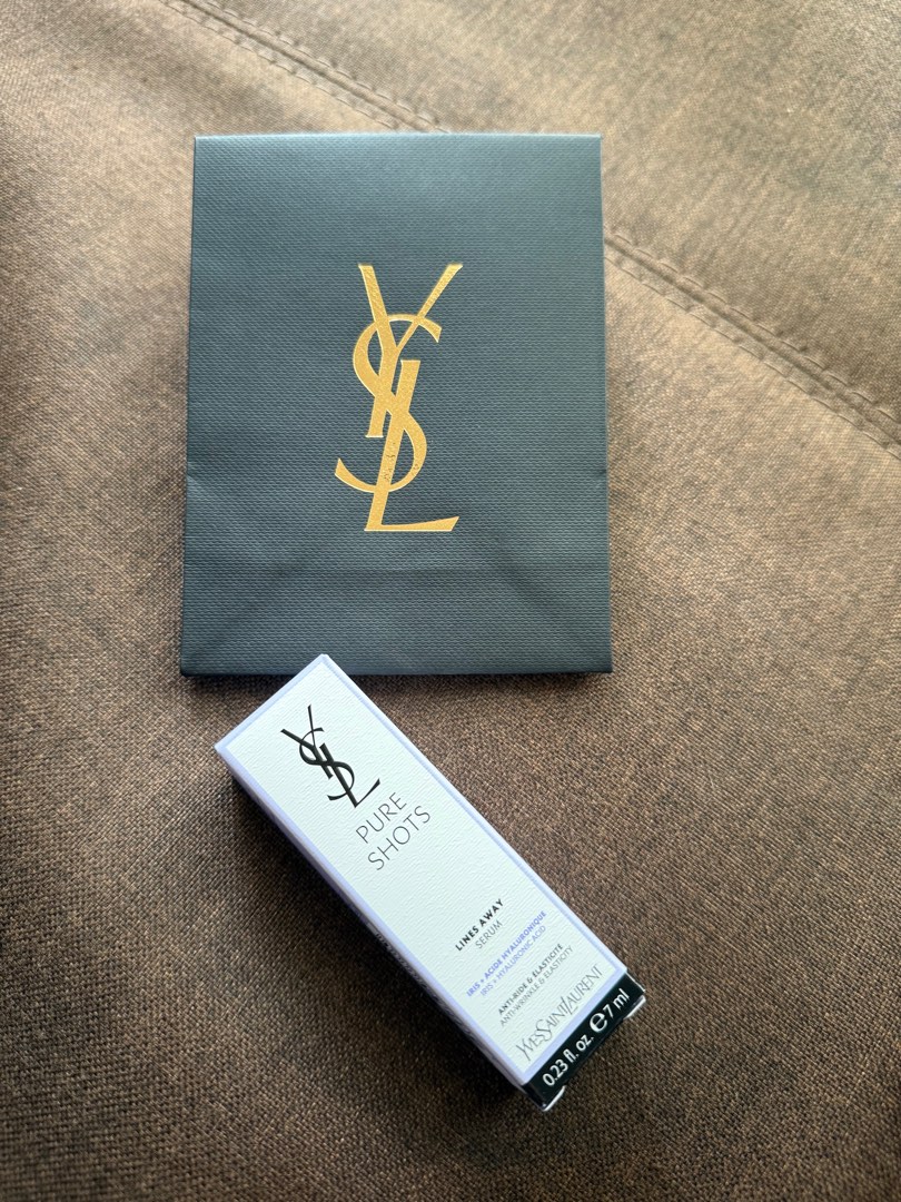 YSL Beauty Pure Shots Lines Away Serum Travel Size, Beauty & Personal Care, Face, Face Care on ...