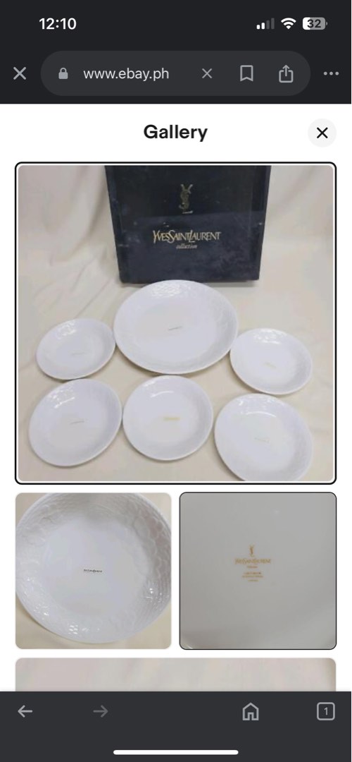YSL collectable plate, Furniture & Home Living, Kitchenware & Tableware ...