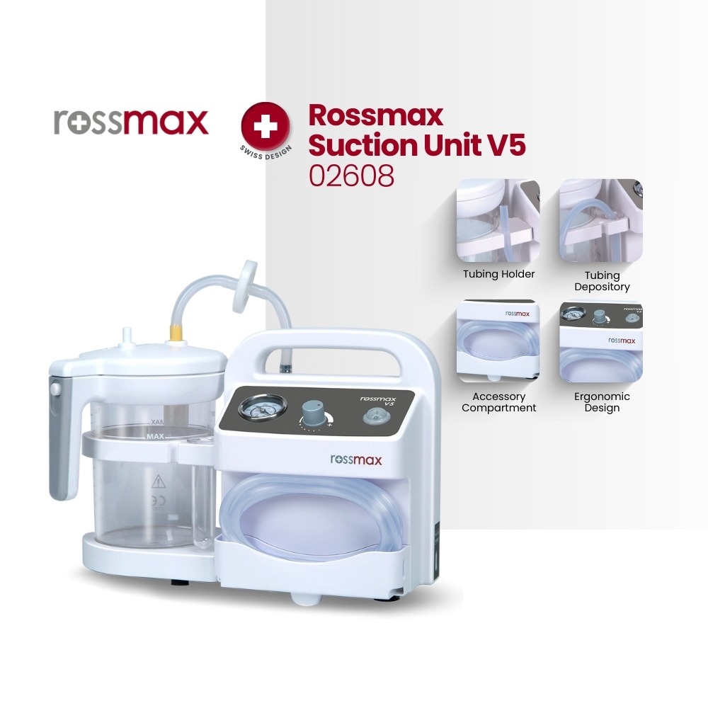 [02608] Rossmax Suction Pump V5 | Phlegm Suction Nasal & Mouth Power ...