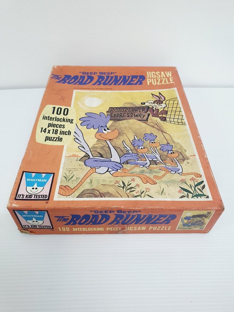 1972 THE ROAD RUNNER JIGSAW PUZZLE WARNER BROS, Hobbies & Toys ...