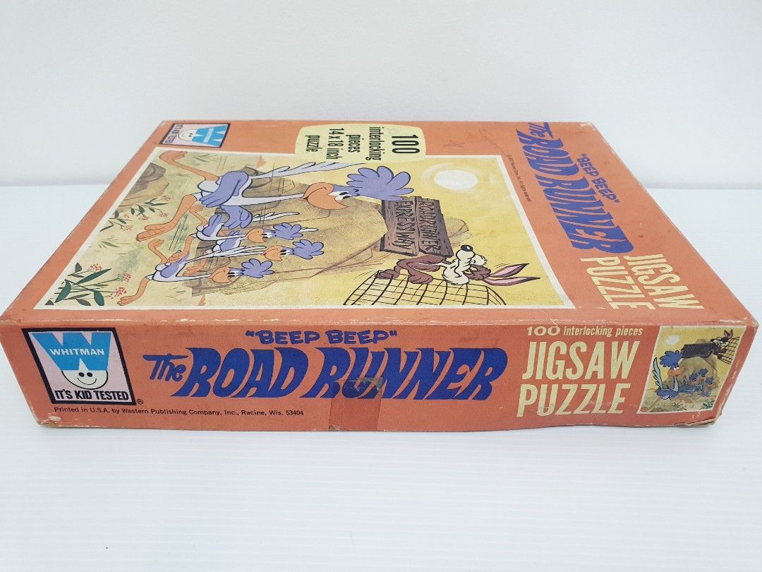 1972 THE ROAD RUNNER JIGSAW PUZZLE WARNER BROS, Hobbies & Toys, Collectibles & Memorabilia ...