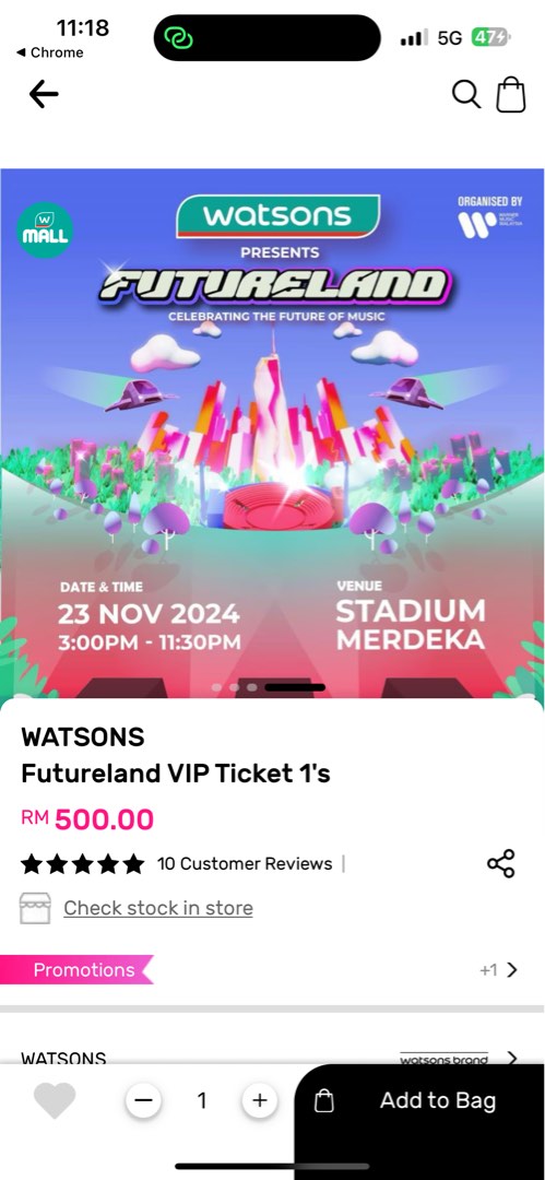Rm300 untuk 2 VIP TICKETS FUTURELAND CONCERT STADIUM MERDEKA, Tickets ...