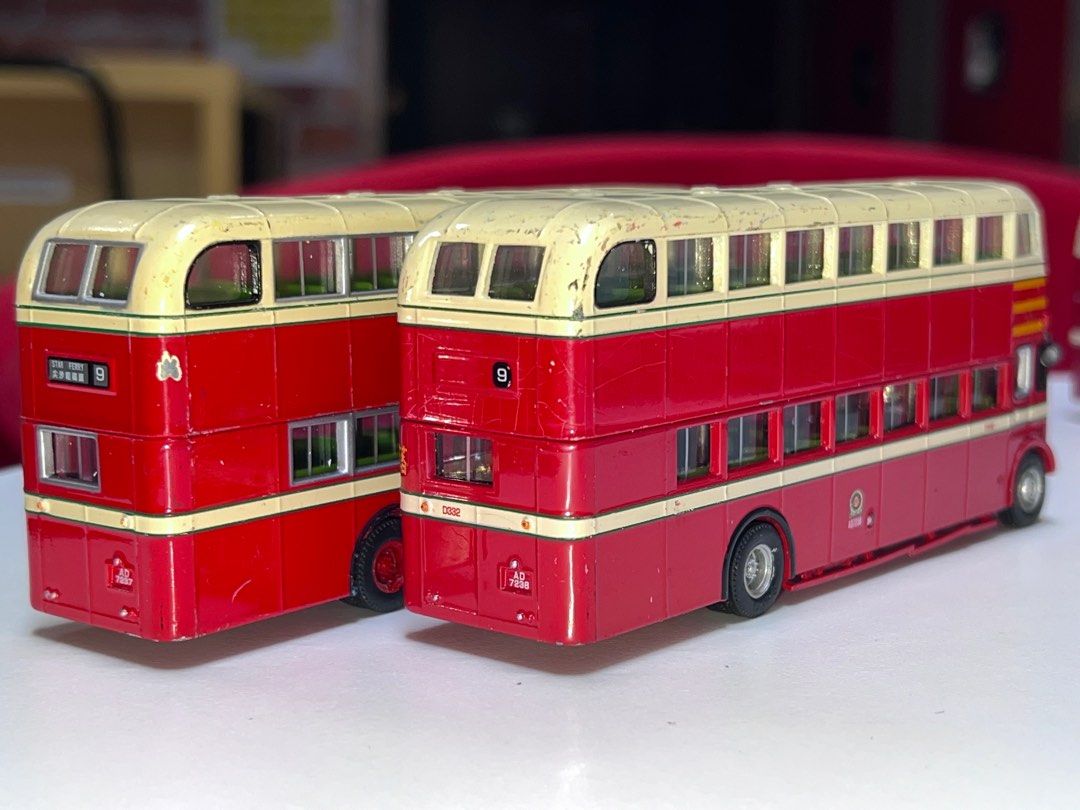 [零件車 新舊見圖]早期 九巴 Cars Workshop KMB 1:76 丹拿D型 三劃黃 Daimler CVG6 非空調 巴士 AEC ...