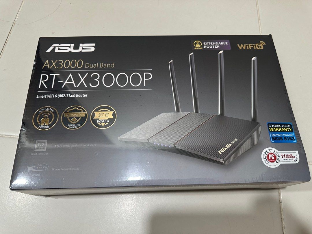 Asus AX3000 RT-AX3000P Wifi 6 Router Next Gen Smart Dual Band Router Asus RT-AX3000, Computers ...