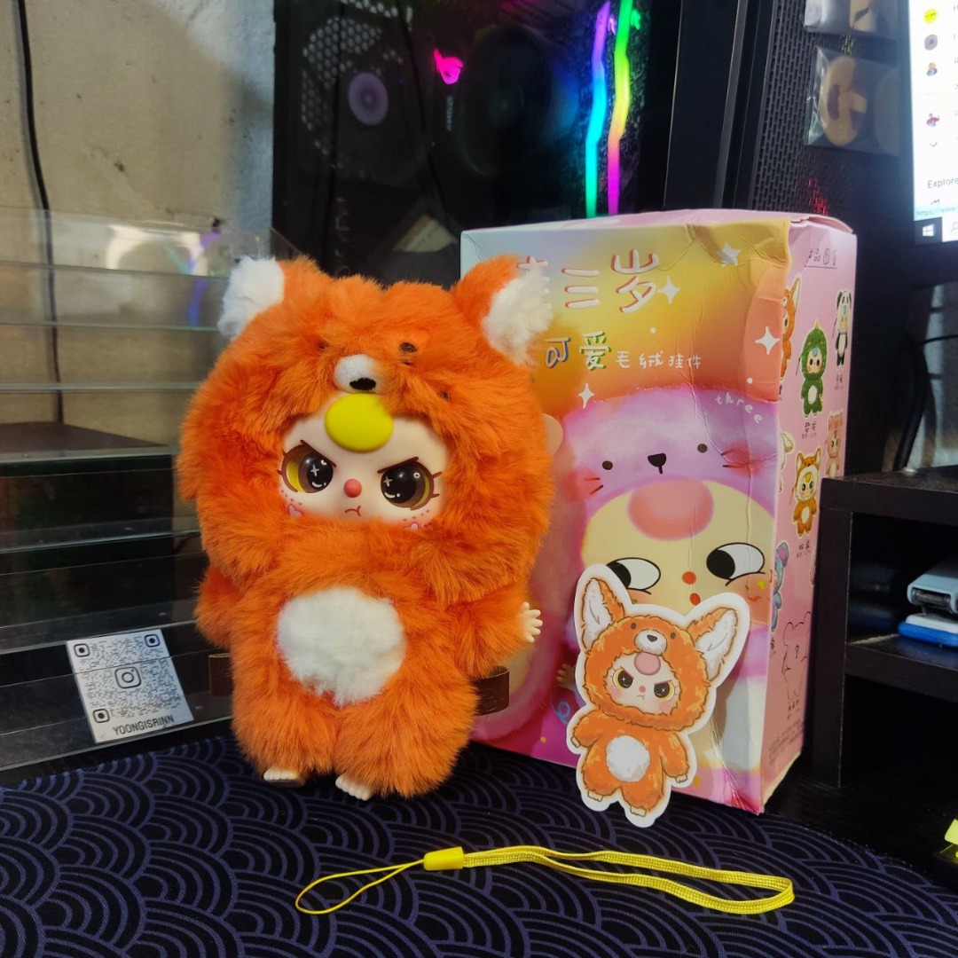 Baby Three Orange - Big Cute Plush Pendant Blind Mystery Box Unsealed ...