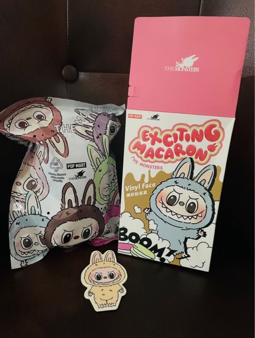 Boneka labubu macaron V1 popmart:scan QR, Toys & Collectibles, Mainan ...