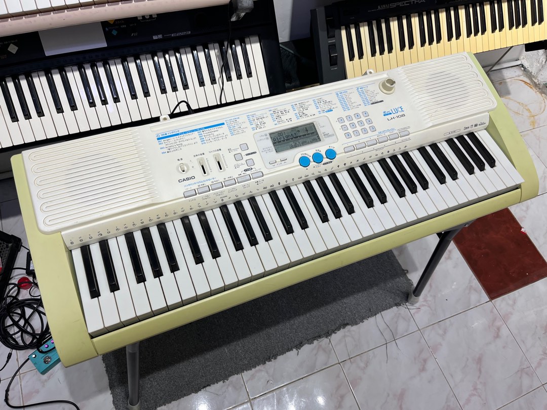 Casio LK-108 Piano Keyboard Organ Semi Weighted 61 Keys Touch Response, Hobbies & Toys, Music ...