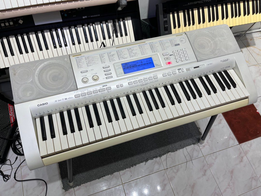 Casio LK-208 Piano Keyboard Organ 61 Semi Weighted Keys, Hobbies & Toys, Music & Media, Musical ...