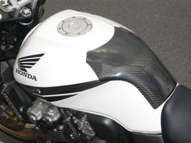 Cb400 super 4 Carbon Fibre Tank Protector, Motorcycles, Motorcycle ...