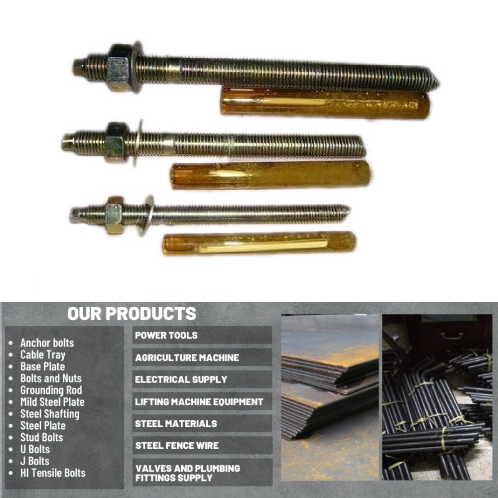 Chemical bolt 16mm x 190mm / Bolts and Nuts / Hexbolt, Commercial ...