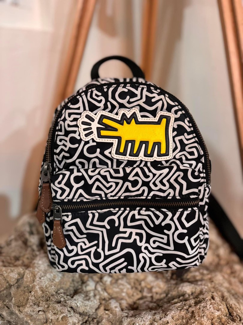 Coach x Keith Haring Mini Charlie Bagpack, Luxury, Bags & Wallets on ...