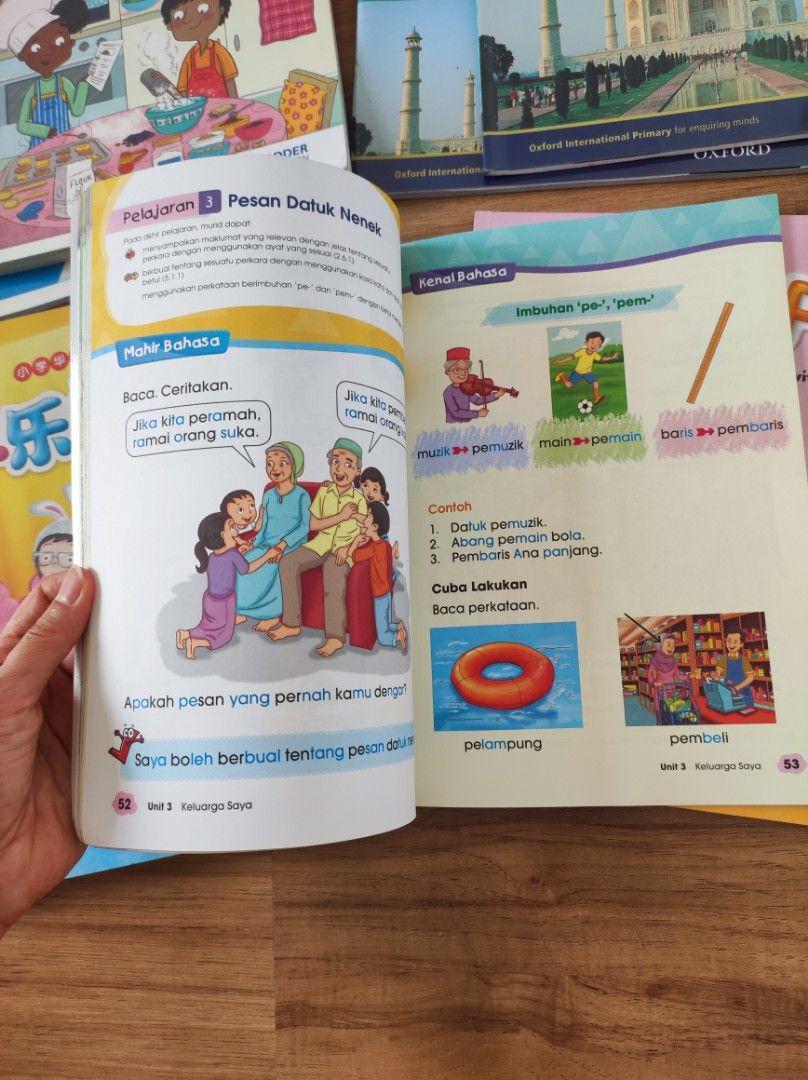 Collins Oxford Cambridge primary year 1 science math english geography chinese cekap malay ...