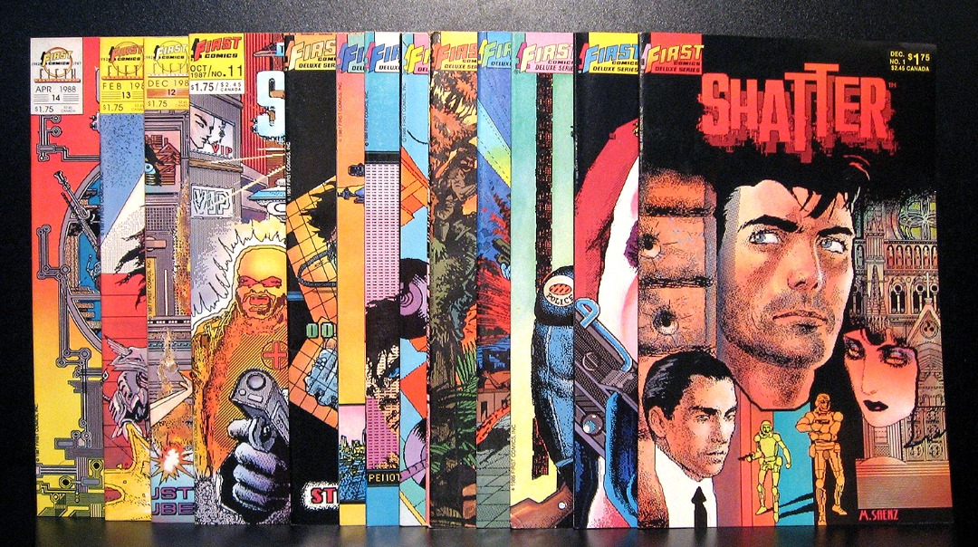 COMICS: First: Shatter #1-14 (1985), 1st computerized comic series ...