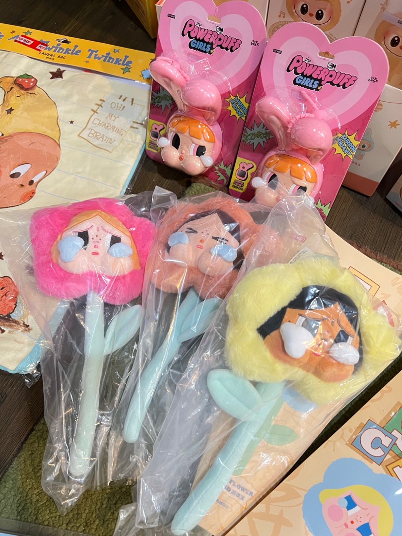 Cry baby sad club flower popmart blindbox, Toys & Collectibles, Mainan ...