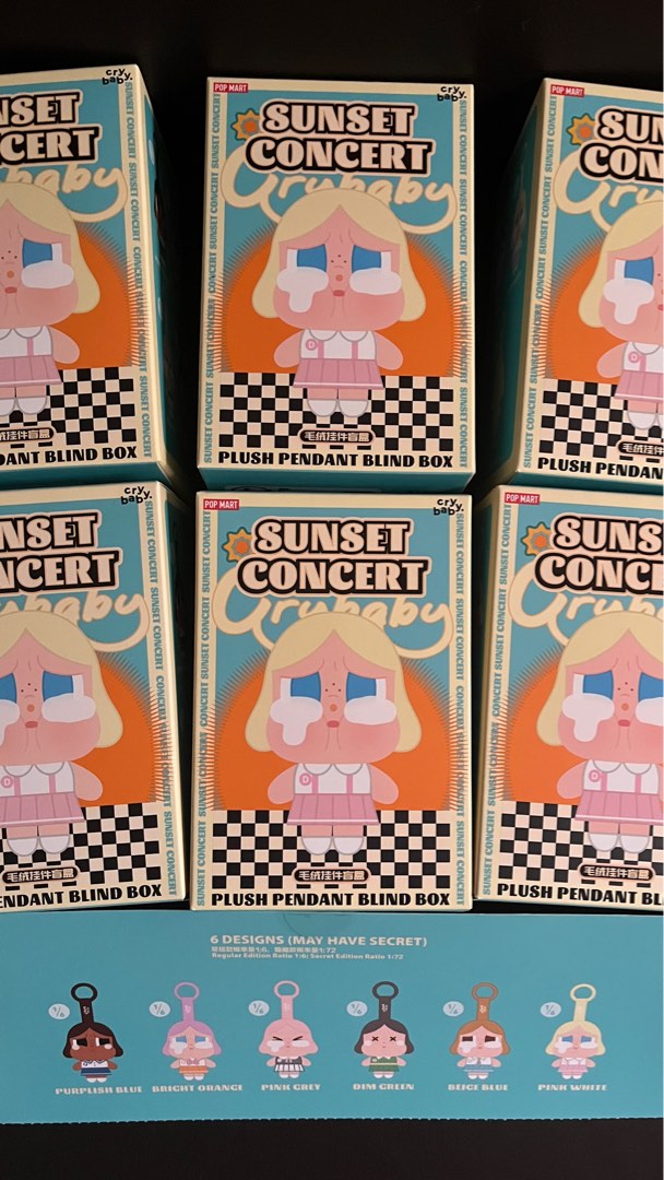 Crybaby Sunset Concert POP MART, Toys & Collectibles, Mainan di Carousell