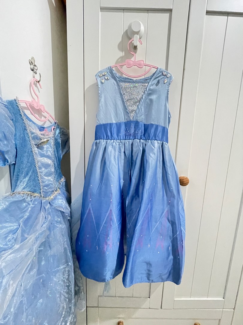 Disney Frozen Elsa Dress/Custom/Gown, Bayi & Anak, Baju Anak Perempuan ...