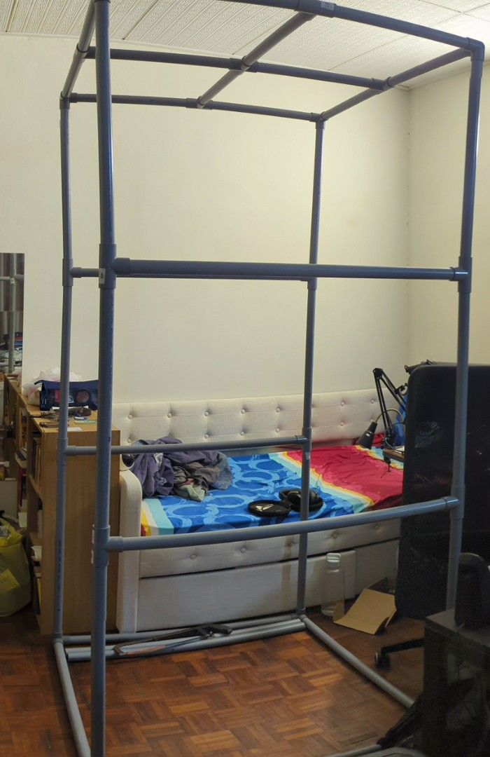 DIY PVC pipe Sound Recording booth FRAME ONLY, Audio, Other Audio ...