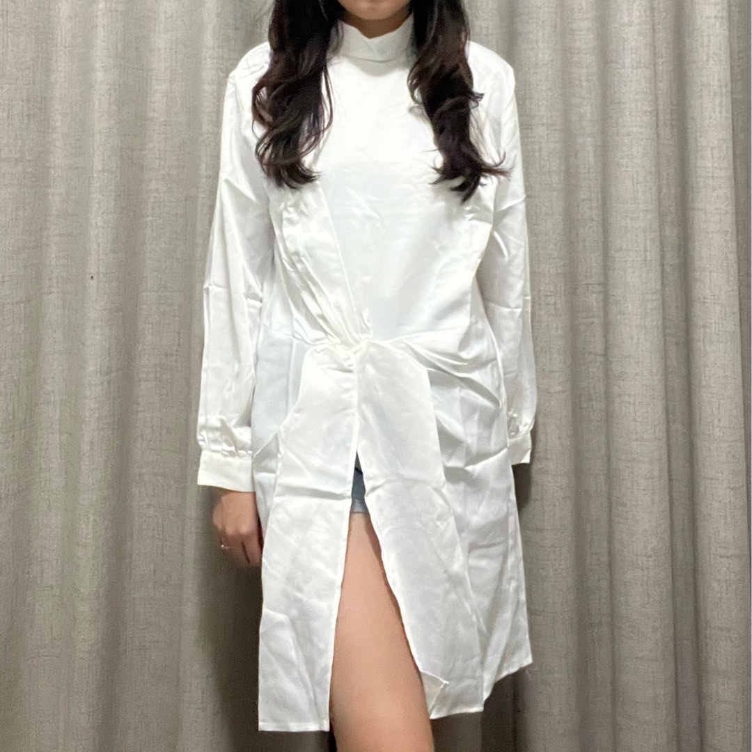 Dress Putih Import 40k, Fesyen Wanita, Pakaian Wanita, Gaun & Rok di ...