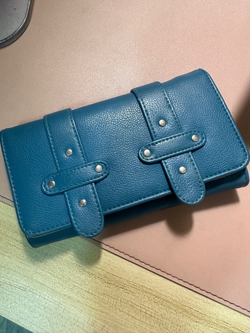 Epic Blue Long Wallet, Women's Fashion, Bags & Wallets, Wallets & Card ...