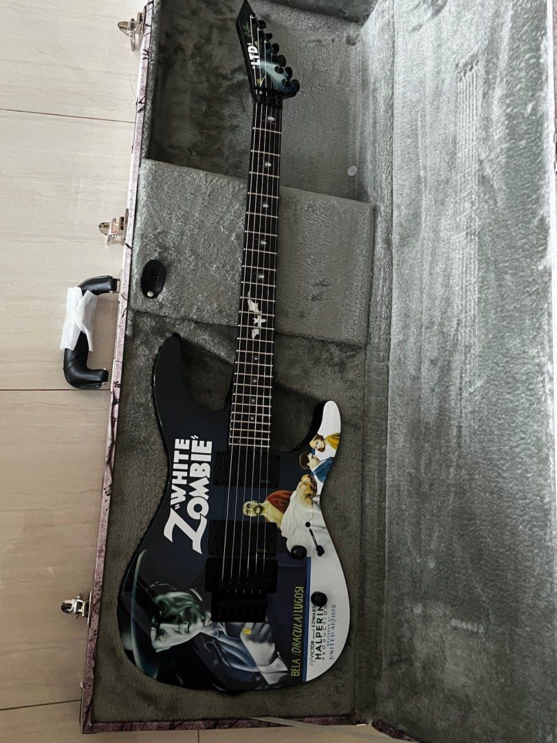 Esp Ltd KH WZ Kirk Signature White Zombie electric guitar, Hobbies ...