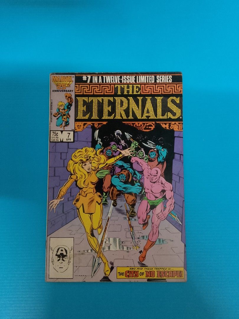 Eternals #7 ( Bob Layton - Cover Art ) Marvel Copper Age, Hobbies ...