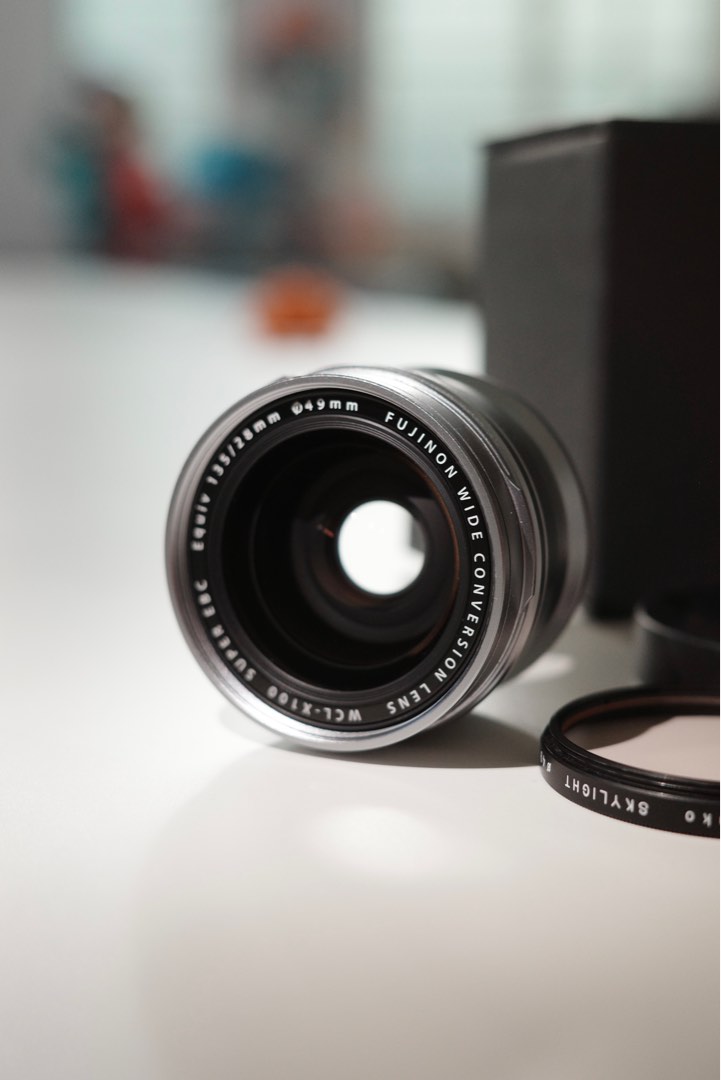 FUJIFILM WCL-X100 Wide Conversion Lens (Silver), Photography, Lens & Kits on Carousell