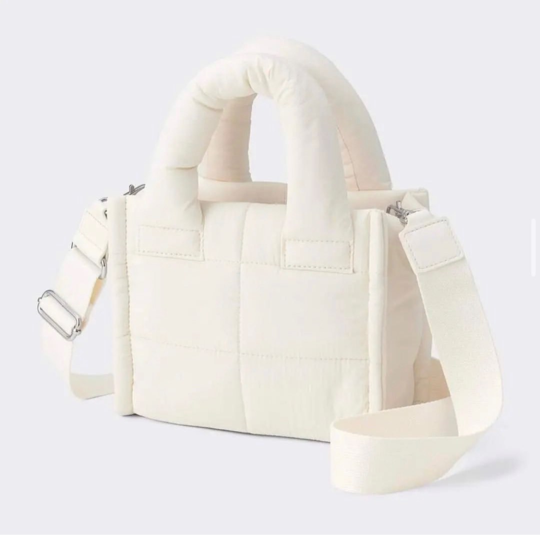 GU puff mini shoulder bag white, Women's Fashion, Bags & Wallets ...