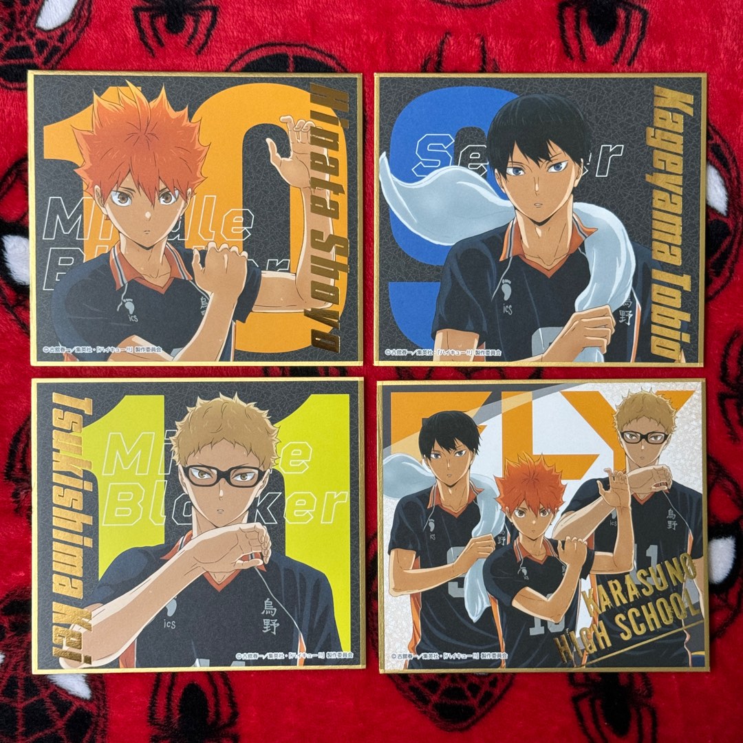 Haikyuu!! Visual Shikishi Collection, Hobbies & Toys, Memorabilia ...