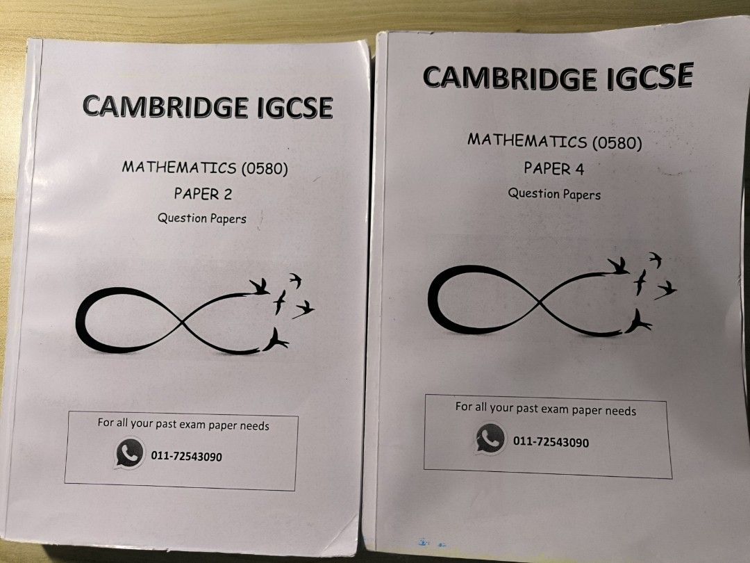 IGCSE Mathematics 0580 Question Paper 2 & 4 2017-2022, Hobbies & Toys ...