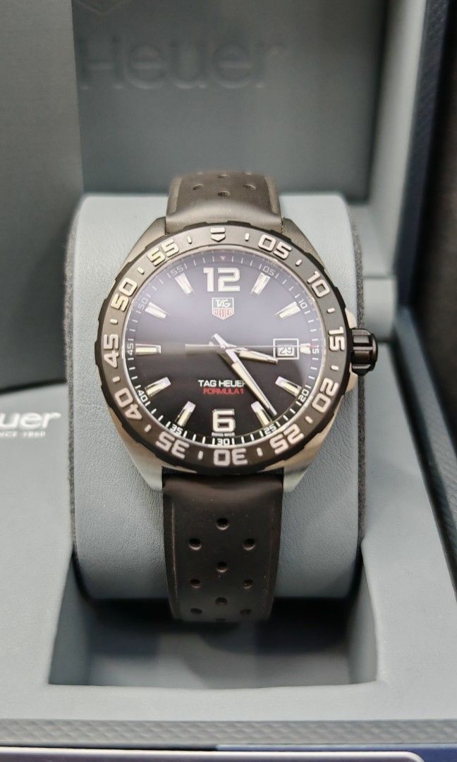 Johan TAG HEUER WAZ1110 Formula 1 Date Quartz Rubber Strap 2022 Like ...