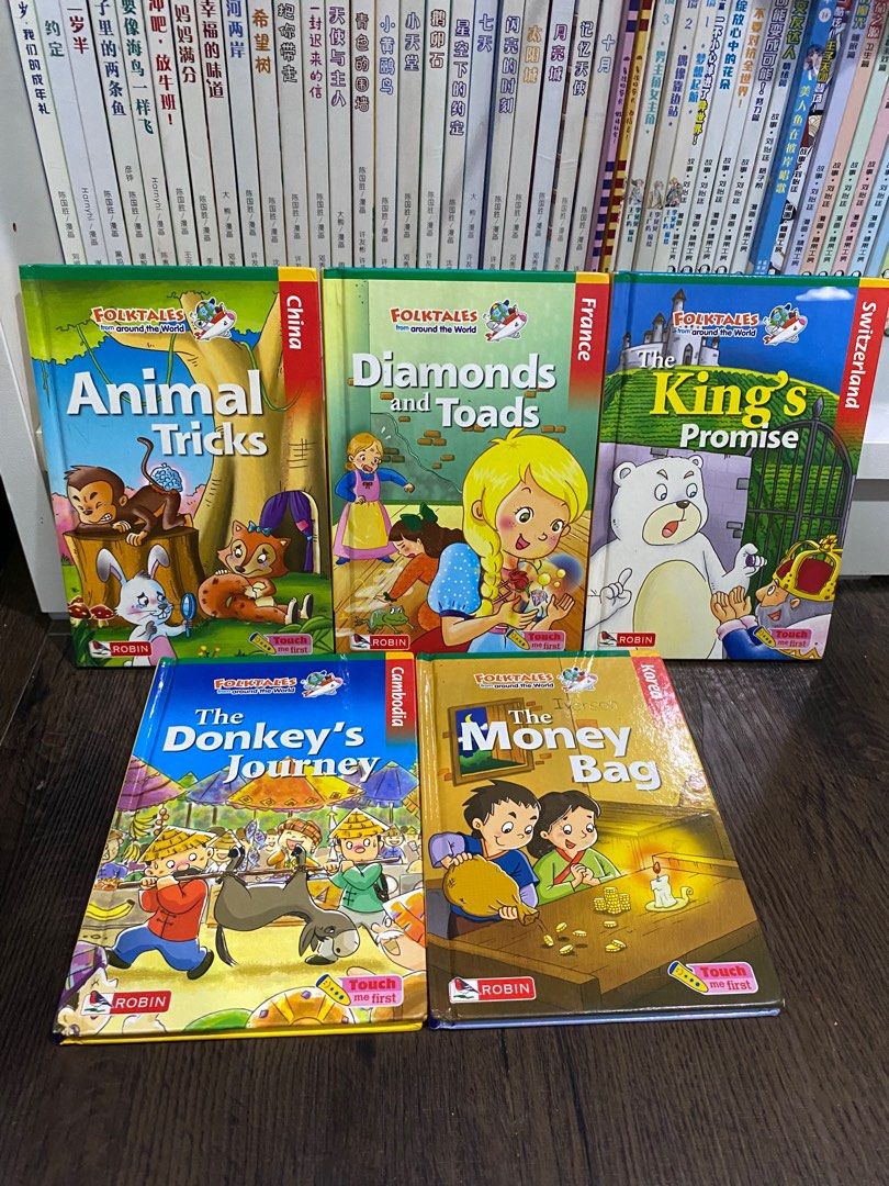 Kids hardcover English storybooks - Folktales, Robin Series and I Like ...