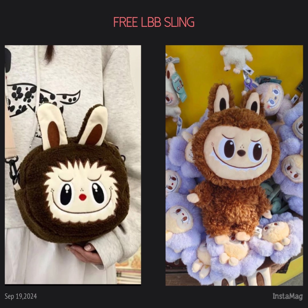 Labubu Soft Toy 45cm, Hobbies & Toys, Toys & Games on Carousell