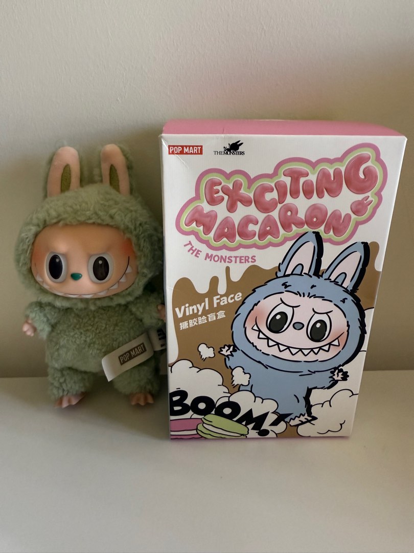 Labubu version 1 macaroons (greengrape), Hobbies & Toys, Toys & Games ...