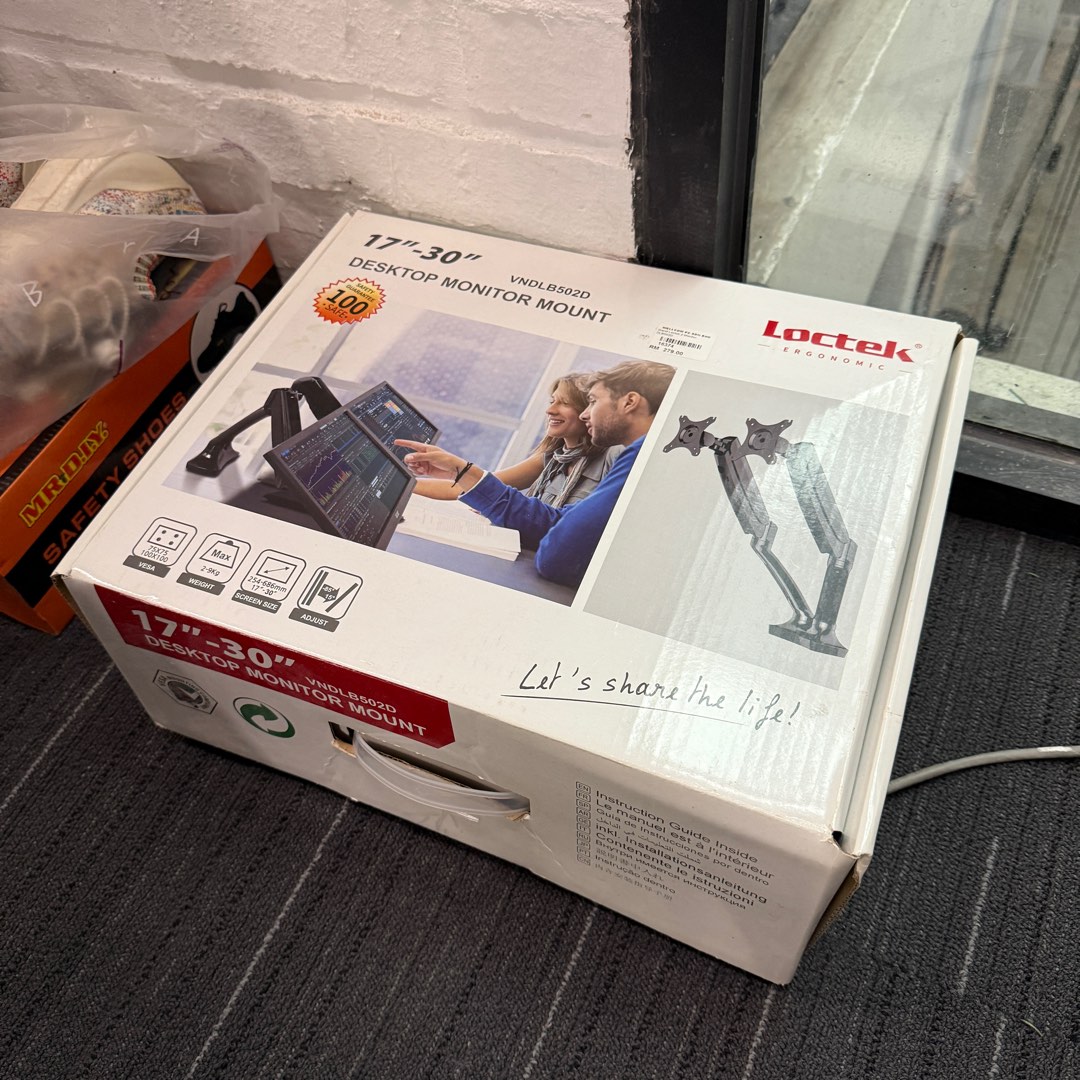 Loctek Dual Monitor Arm, Computers & Tech, Parts & Accessories, Other ...