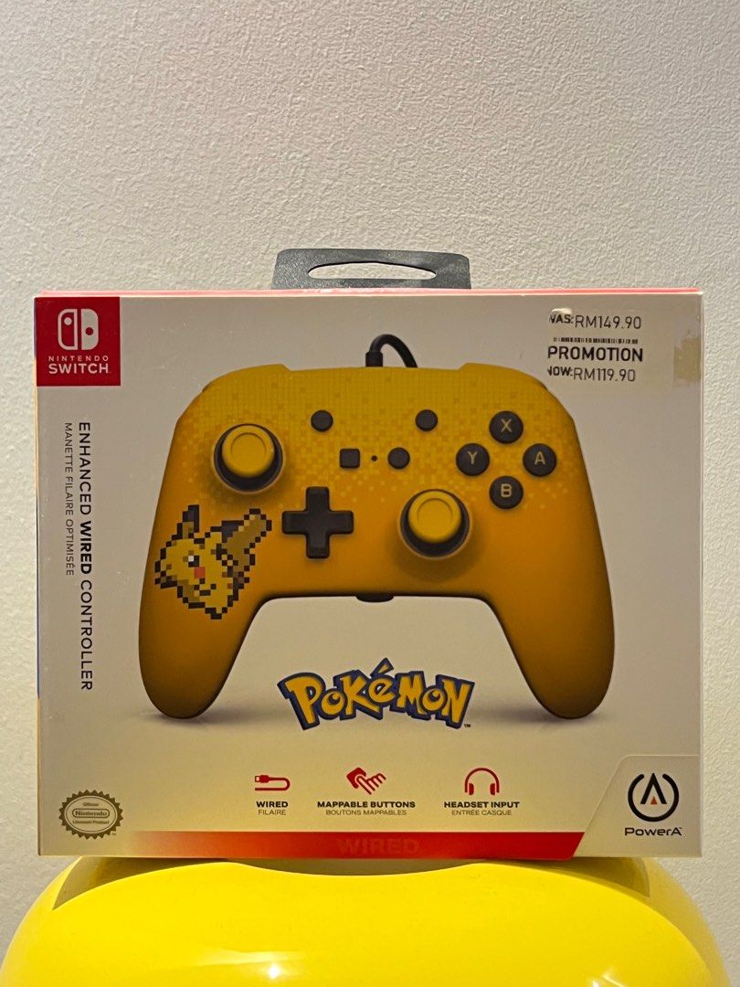 Nintendo Pokemon Wired Controller, Video Gaming, Gaming Accessories ...