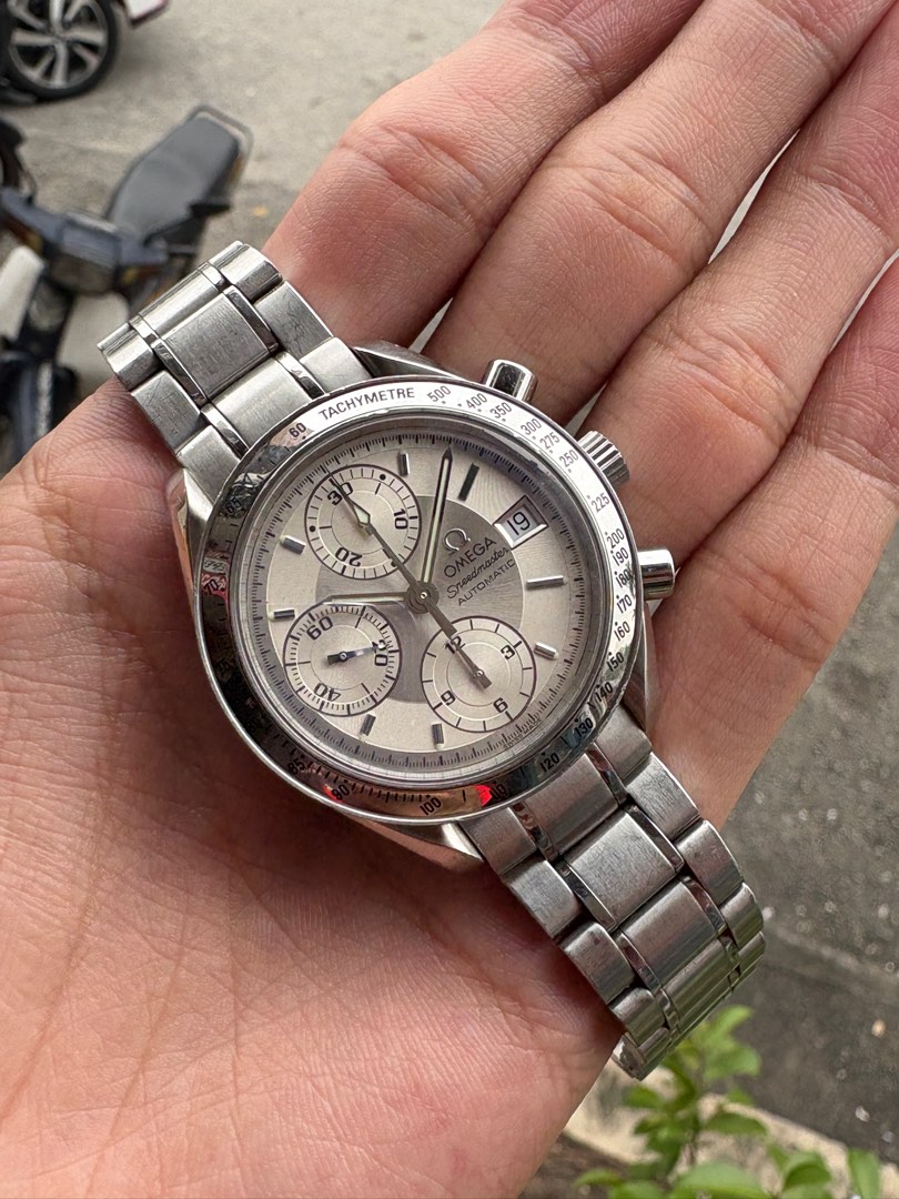 Omega Speedmaster Silver dial 39mm automatic chronograph, Luxury ...