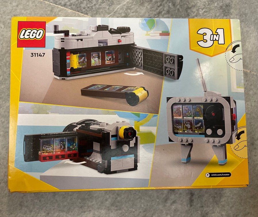 Original LEGO Creator 31147 Retro Camera 3in1 Toy (261 Pieces), Hobbies ...