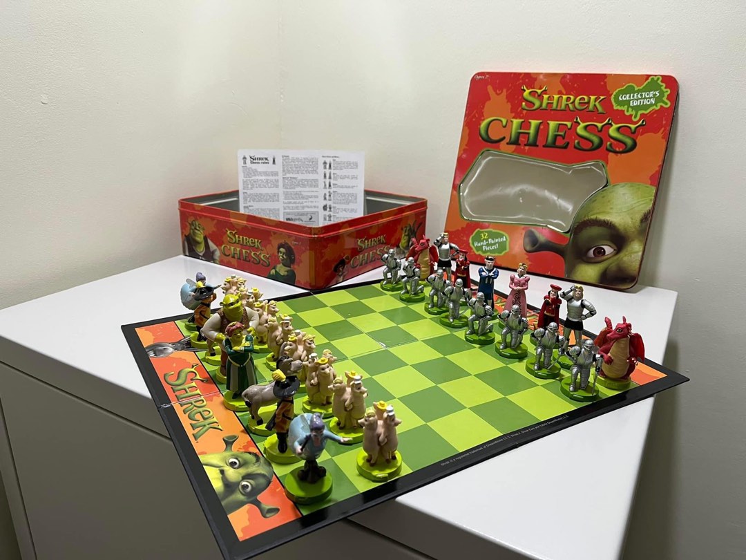 Original vintage collectibles Shrek chess set, Hobbies & Toys, Toys ...