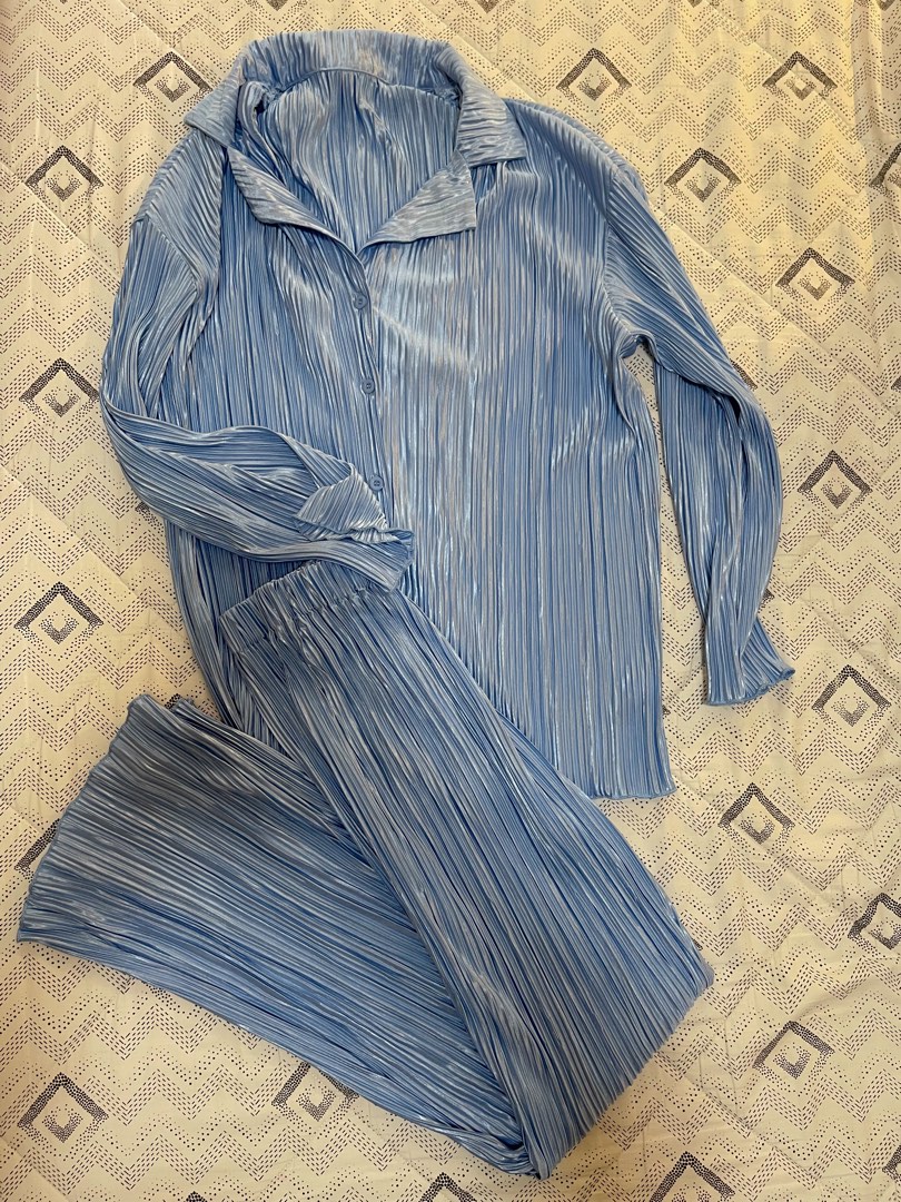 Pastel Blue Coords, Women's Fashion, Dresses & Sets, Sets or ...