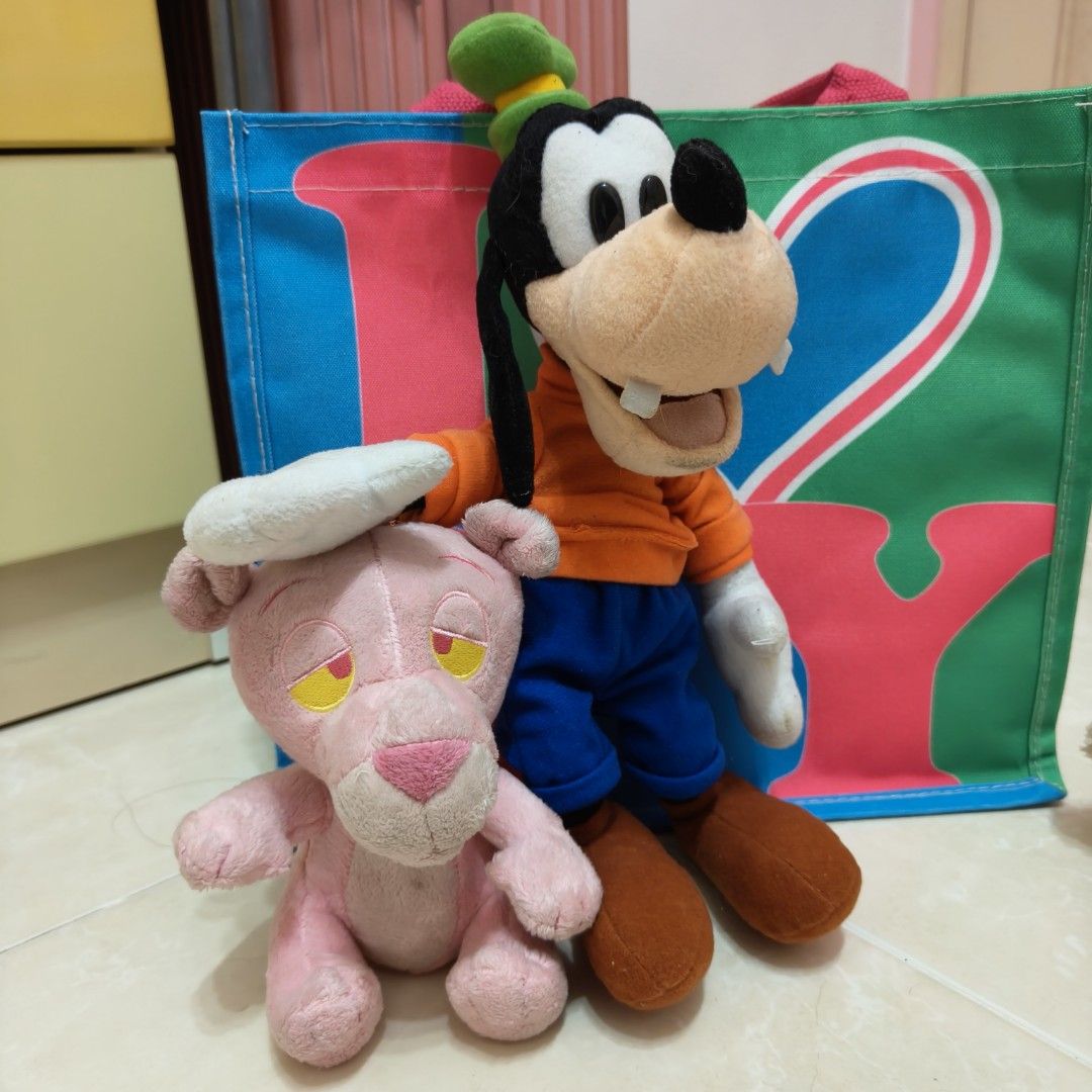 Pink Panther and Goofy Disney JP Plush, Hobbies & Toys, Toys & Games on ...